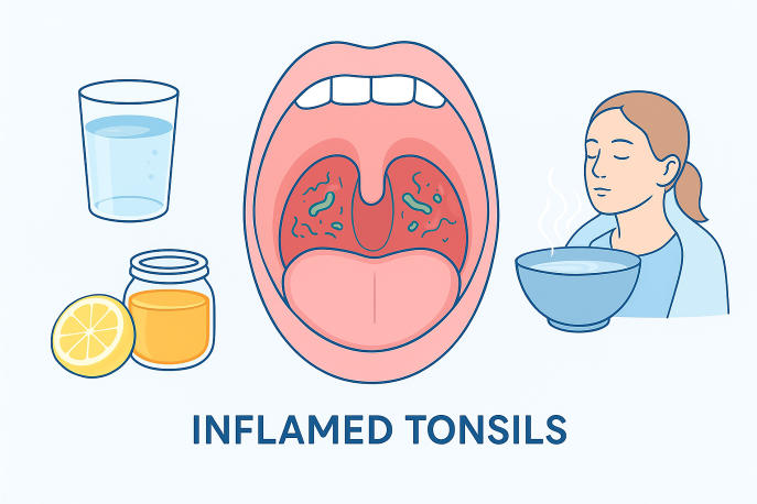 how to draw infection out of tonsils
