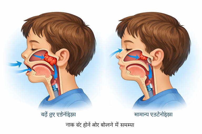 Can adenoids affect speech? in Hindi